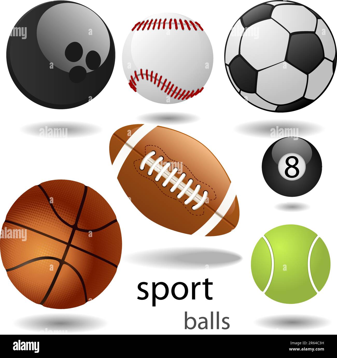 Set of vector sport balls Stock Vector Image & Art - Alamy