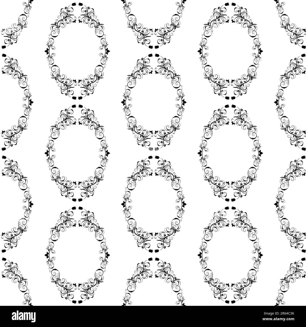 Floral seamless background for yours design use. For easy making ...