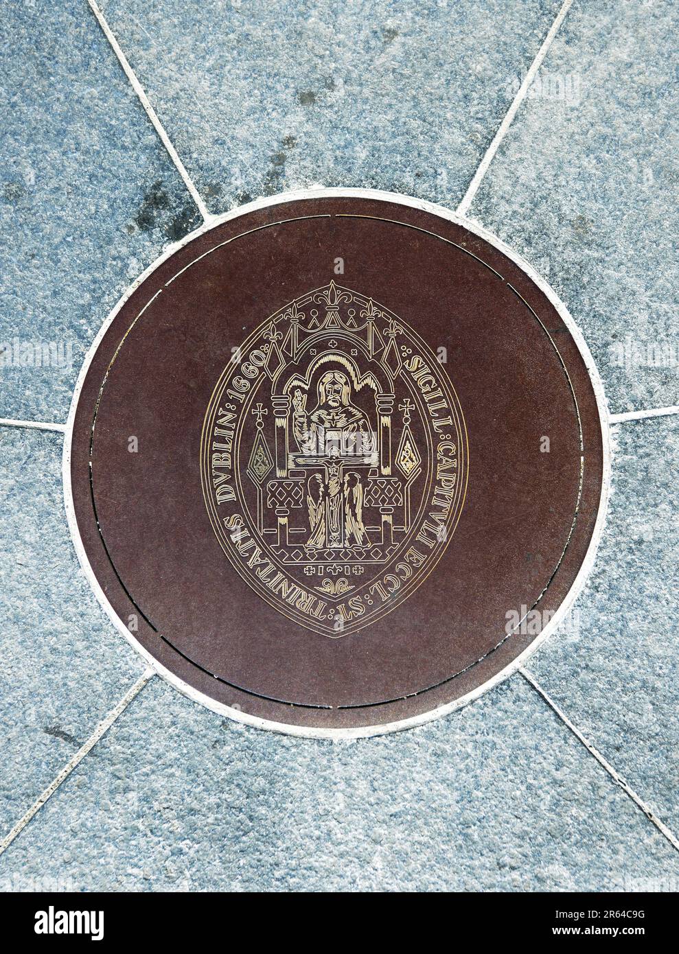 The Seal of the Christ Church Cathedral in Dublin, Ireland Stock Photo ...