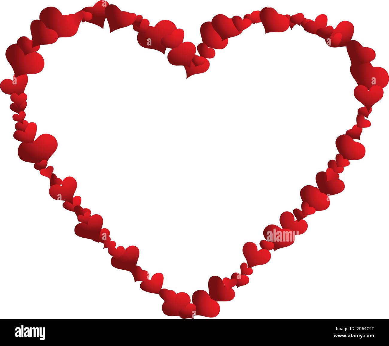 St. Valentine Day vector heart frame for design use Stock Vector Image & Art - Alamy