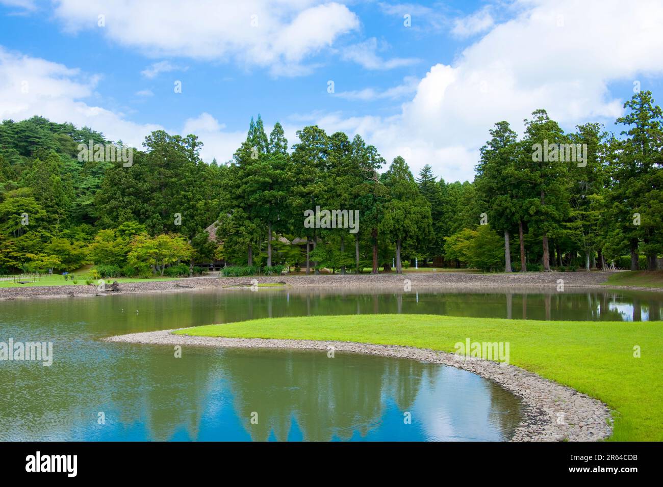 Motsu-ji Oizumigaike Pond Stock Photo - Alamy