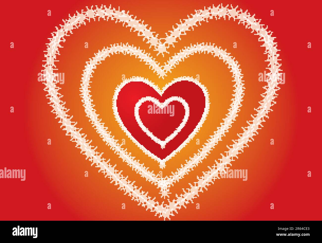 Hearts stencil Stock Vector Images - Alamy