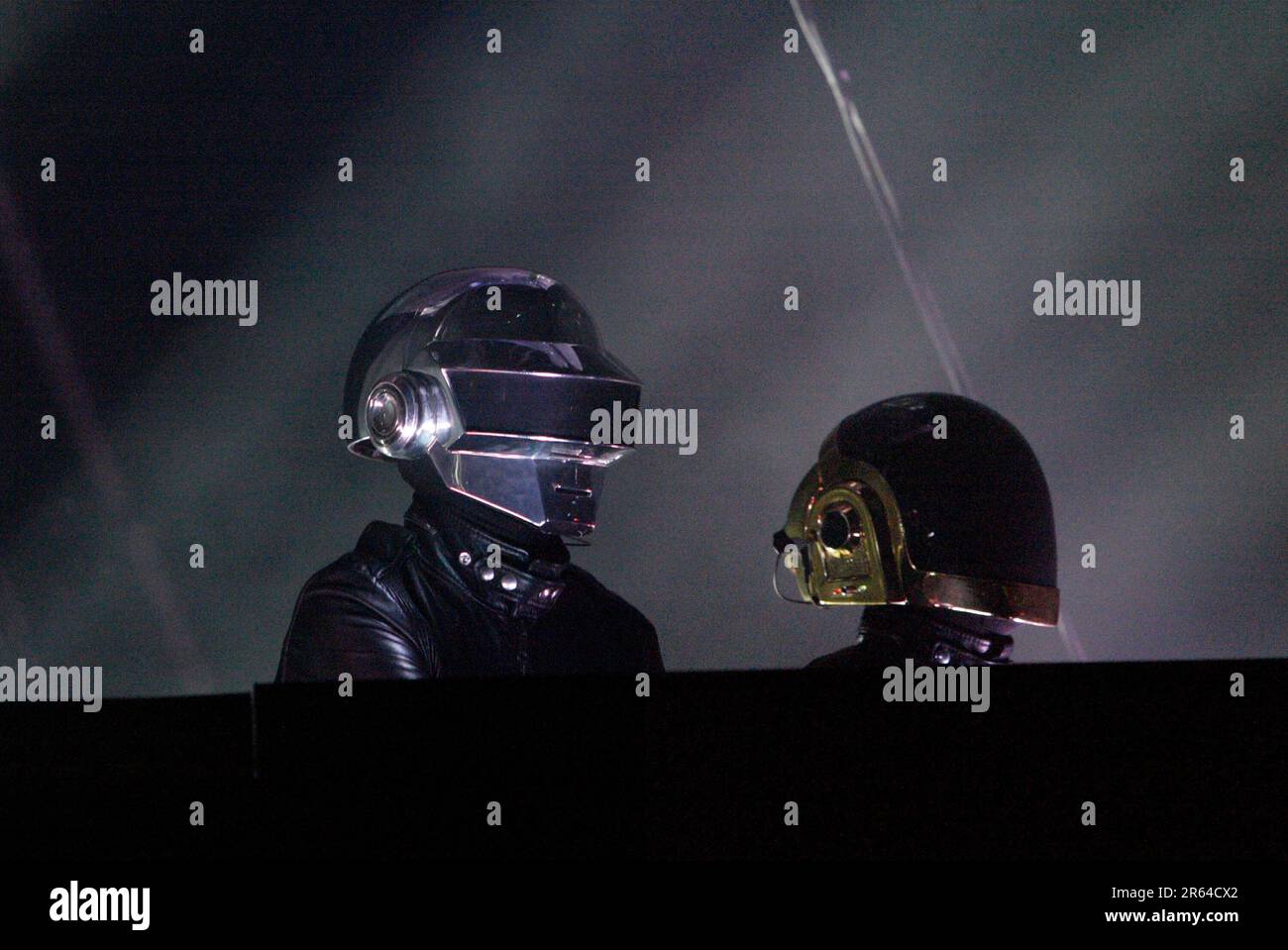 Daft Punk performing live at the NeverEverLand music festival at Sydney ...