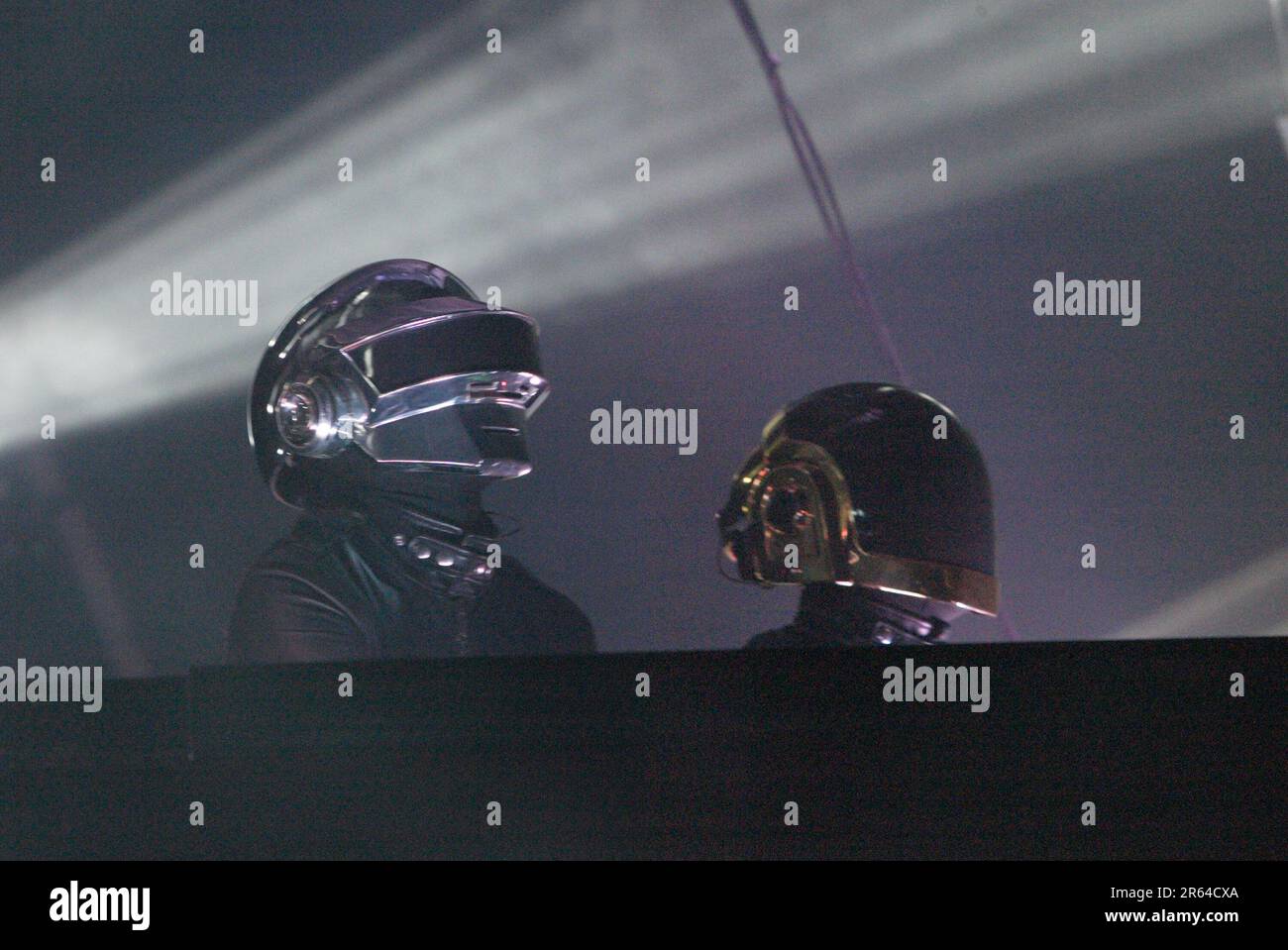Daft Punk performing live at the NeverEverLand music festival at Sydney ...