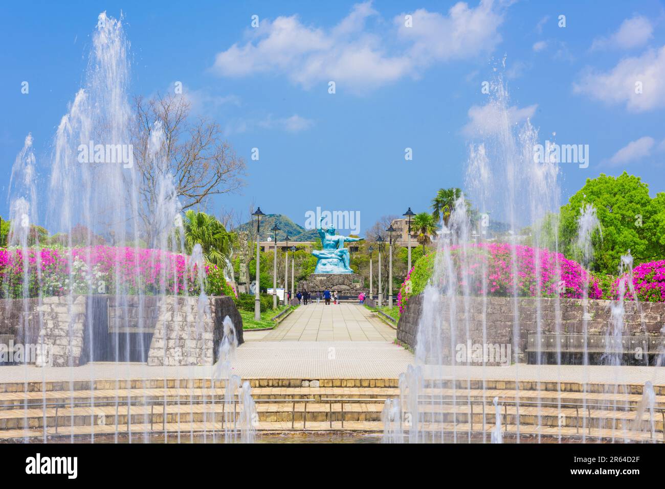 Peace Fountain and Peace Statue Stock Photo - Alamy