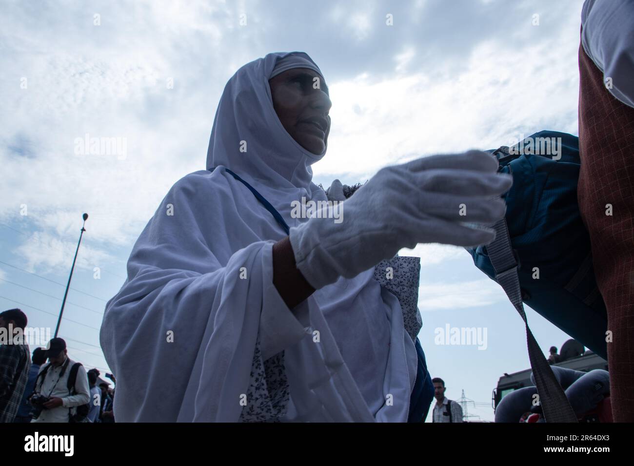 June 7, 2023, Srinagar, Jammu and Kashmir, India: Kashmiri Muslim pilgrims embark on their ...