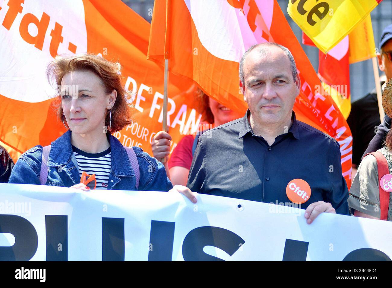 Paris, France. 06th June, 2023. MarylIse Léon future Secretary General ...