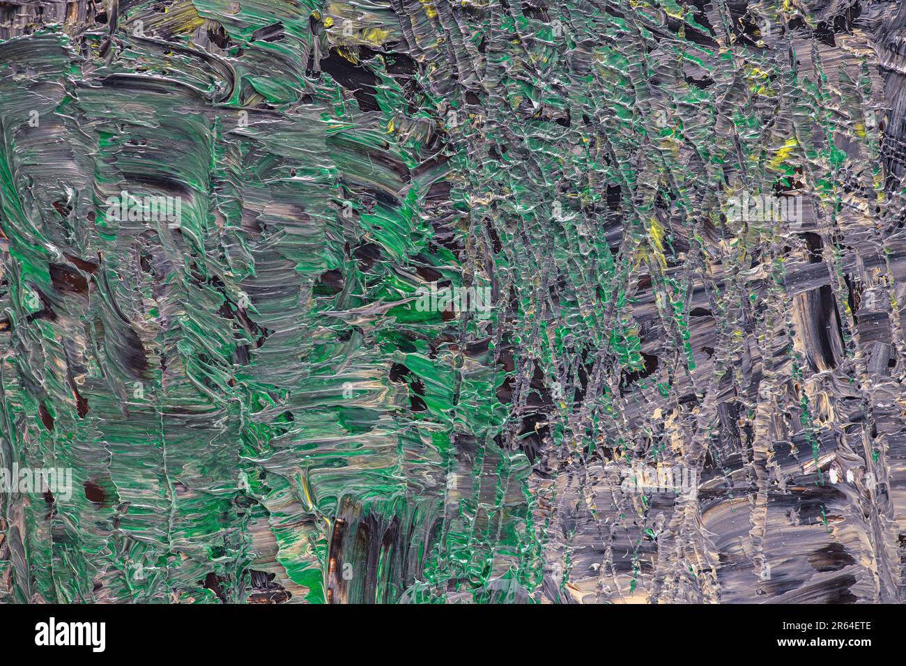 Two differant textures of oil paint Stock Photo - Alamy