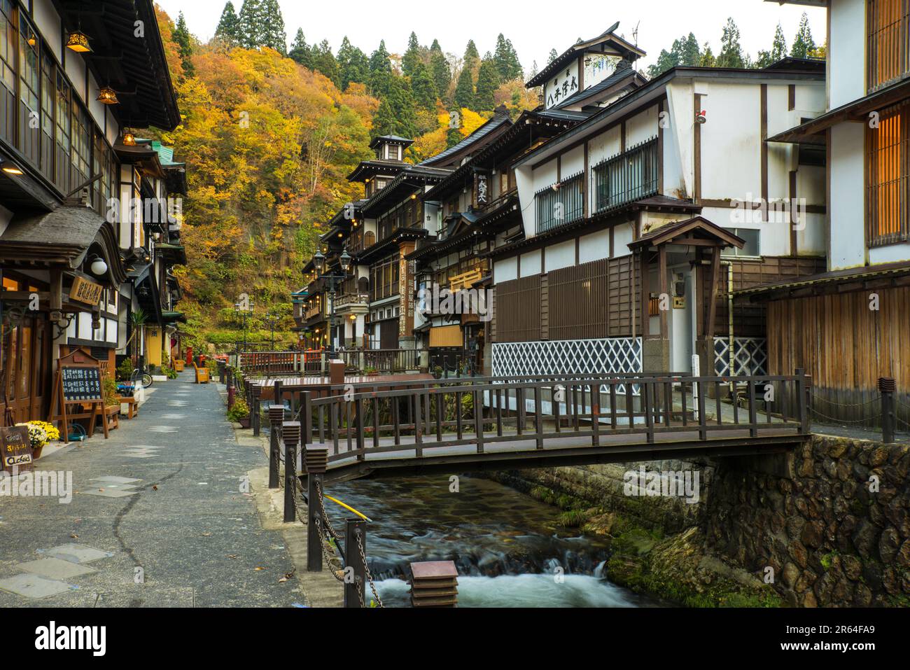 Ginzan Onsen hot spring Stock Photo - Alamy