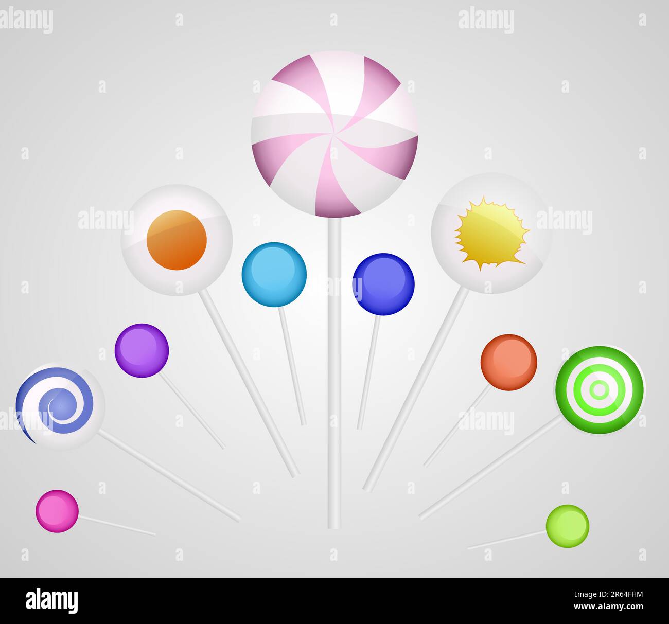 Set of vector lollipops Stock Vector Image & Art - Alamy