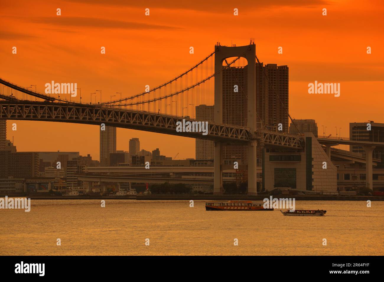 Evening View of Tokyo Port Stock Photo - Alamy