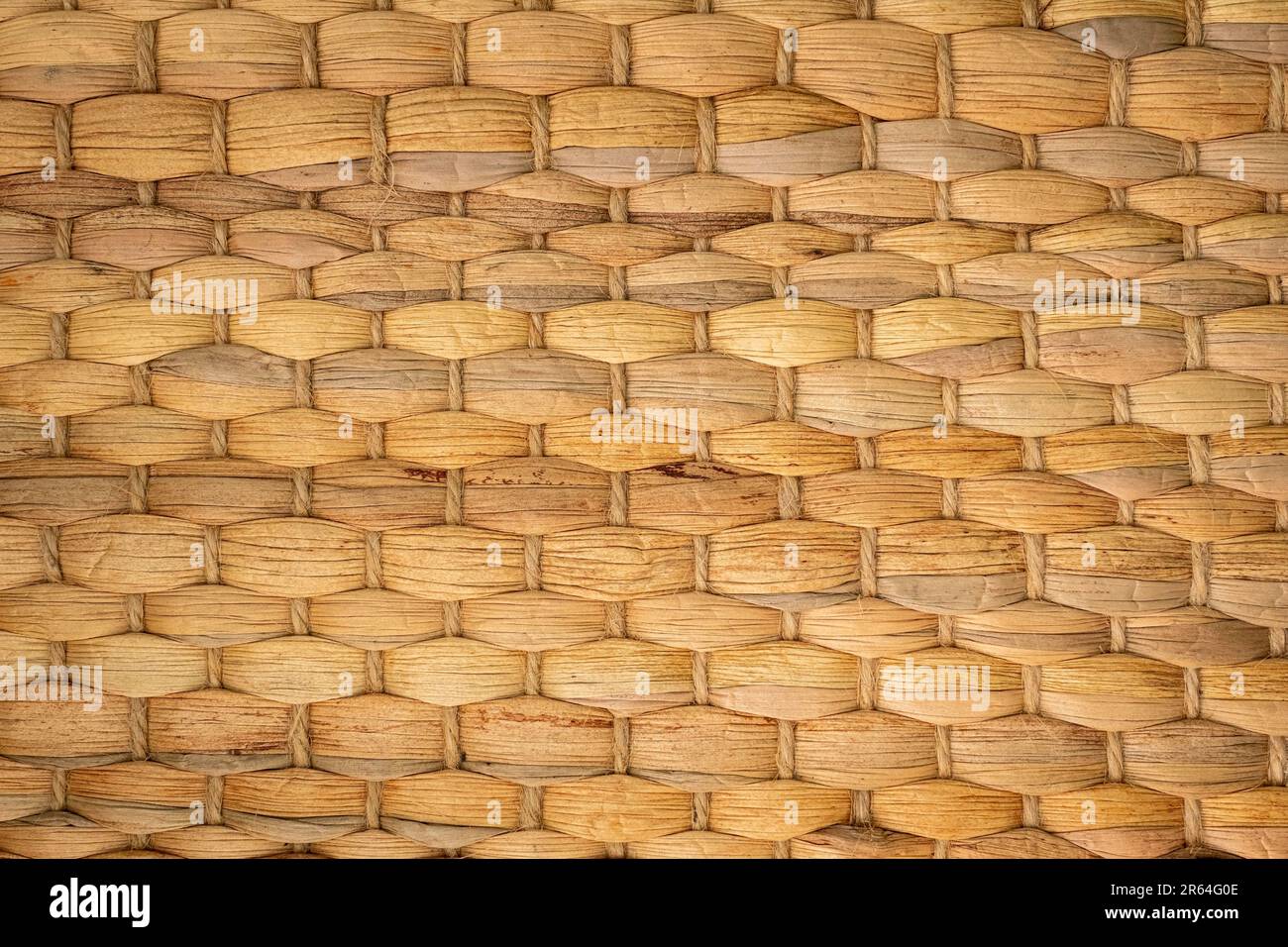 Texture of natural water hyacinth handmade weave mat Stock Photo - Alamy