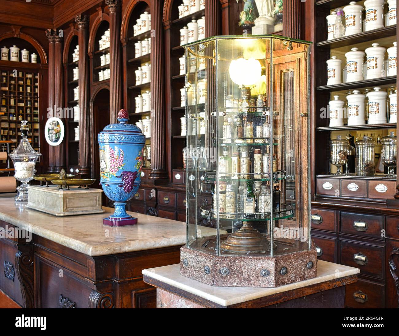 The Interior of the French Pharmacy in Matanzas Stock Photo - Alamy