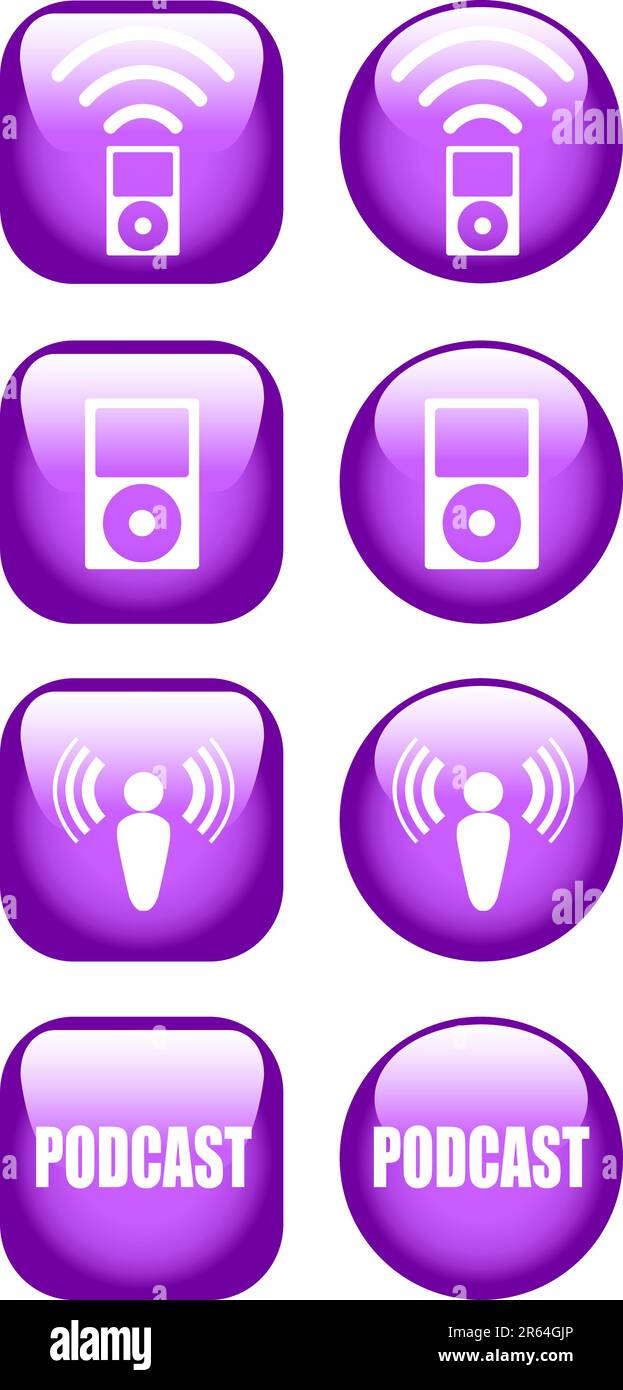 Podcast icons hi-res stock photography and images - Alamy