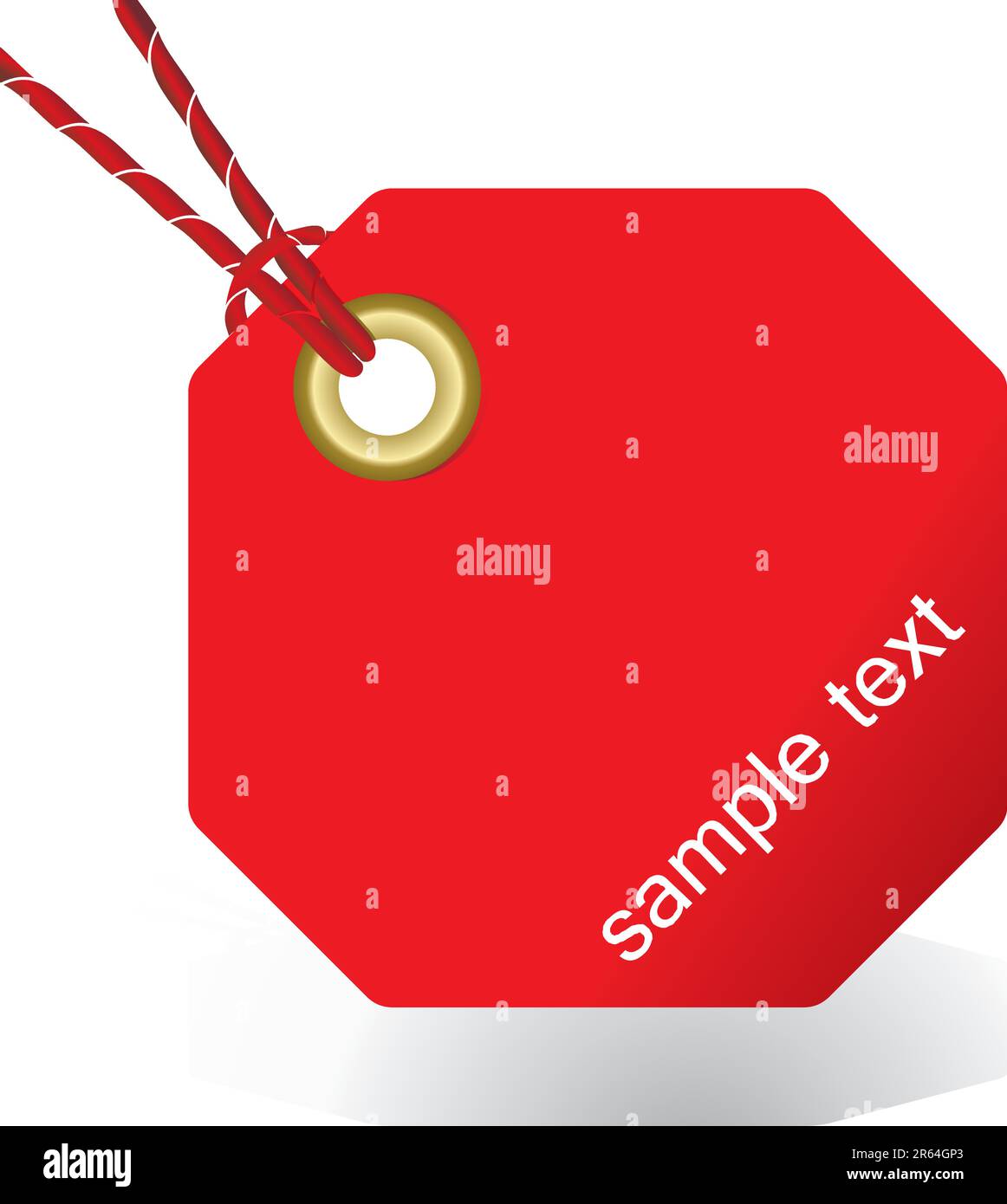 vector tied red tag or sticker Stock Vector Image & Art - Alamy