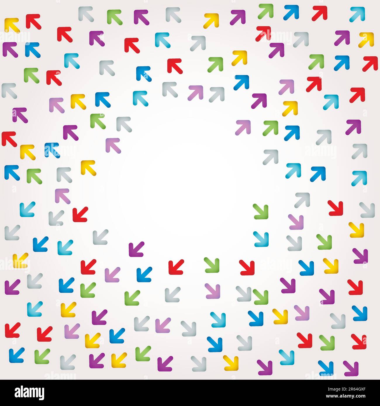 Multicolored dot background vector arrows illustration Stock Vector ...