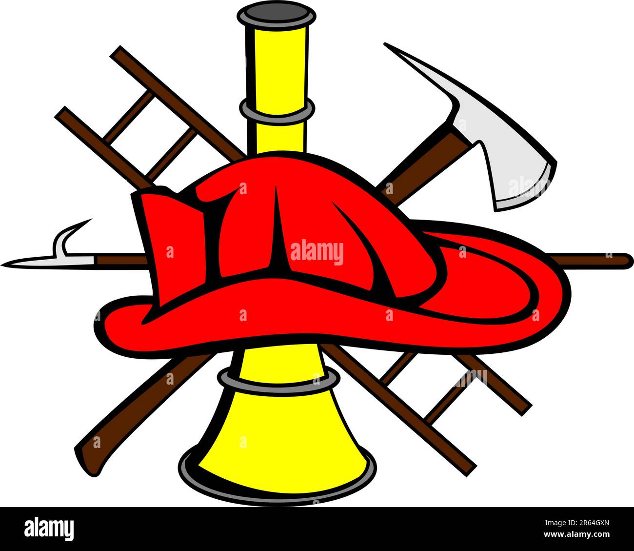 A Firefighter symbol in color Stock Vector Image & Art - Alamy