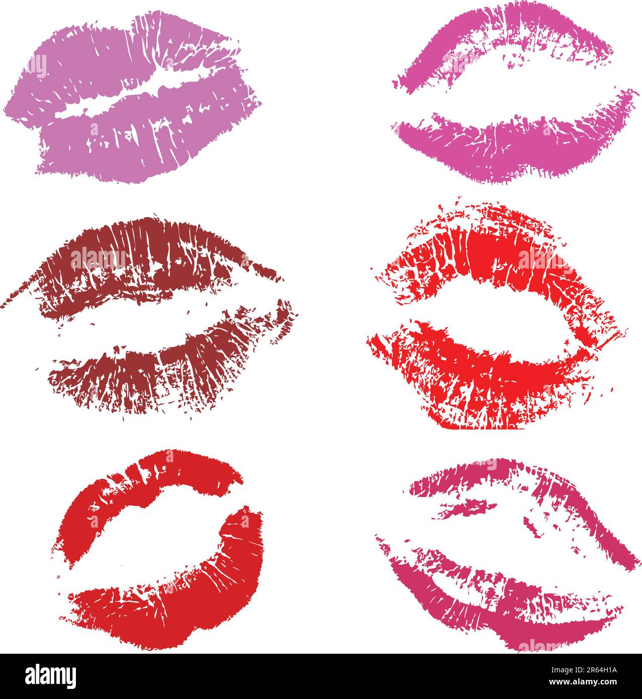 Lipstick prints Stock Vector Images - Alamy