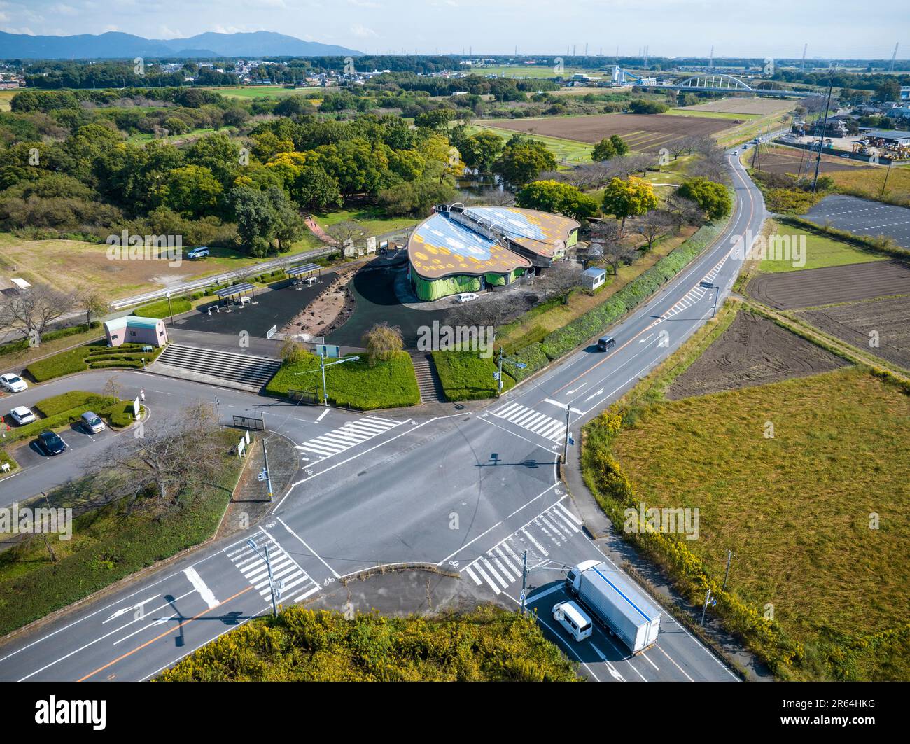 Kogai River Fureai Park Stock Photo - Alamy