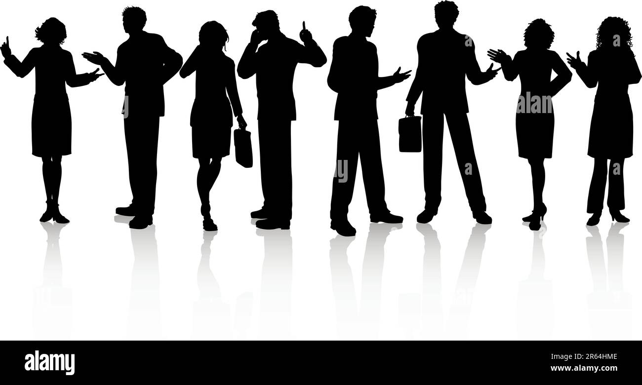 Businesswoman poses Stock Vector Images - Alamy