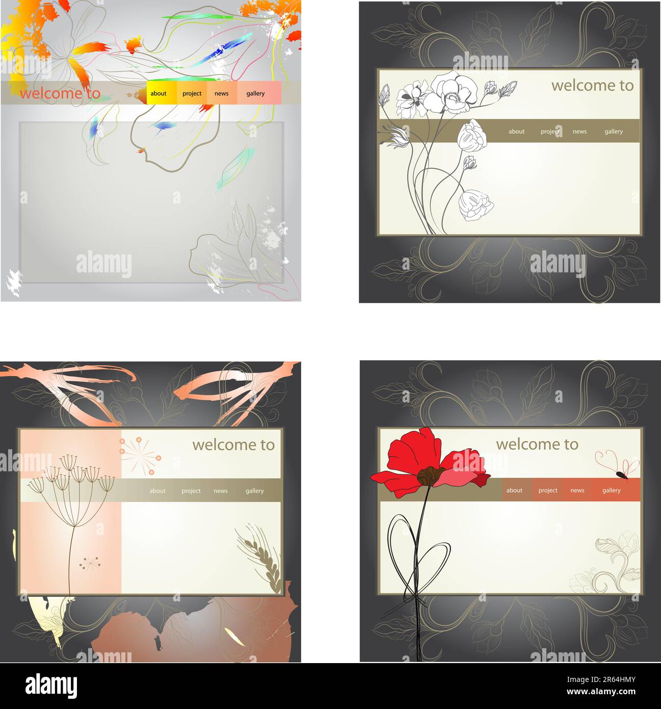 Website design Stock Vector Images - Alamy