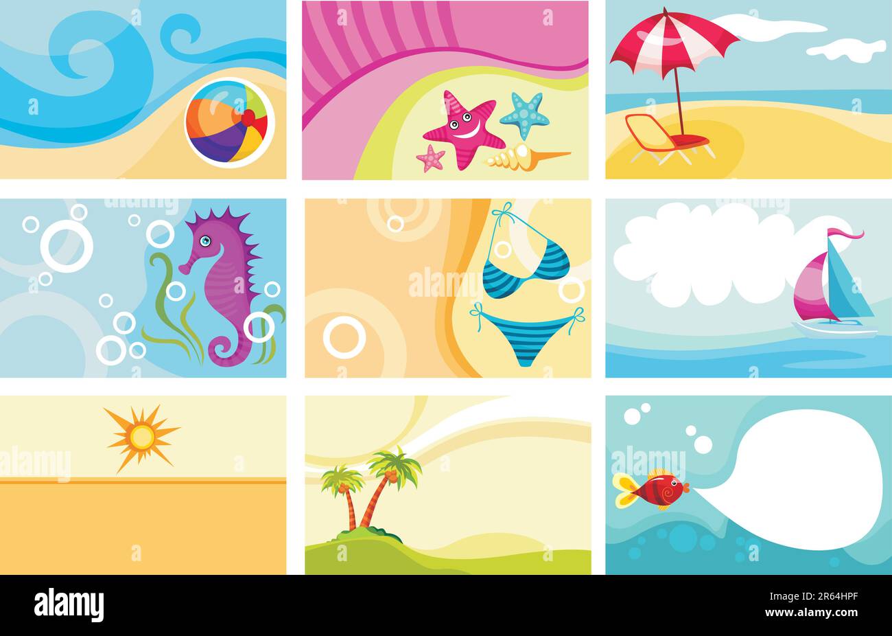 vector illustration of a travel card Stock Vector Image & Art - Alamy