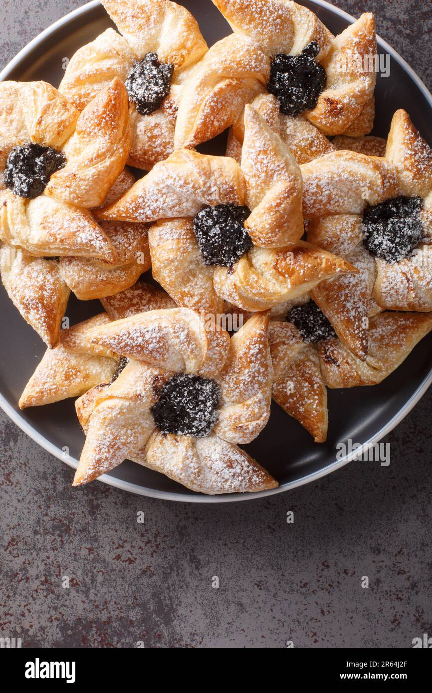 Joulutorttu Tahtitorttu Finnish Pinwheel Shaped Christmas Tarts close ...