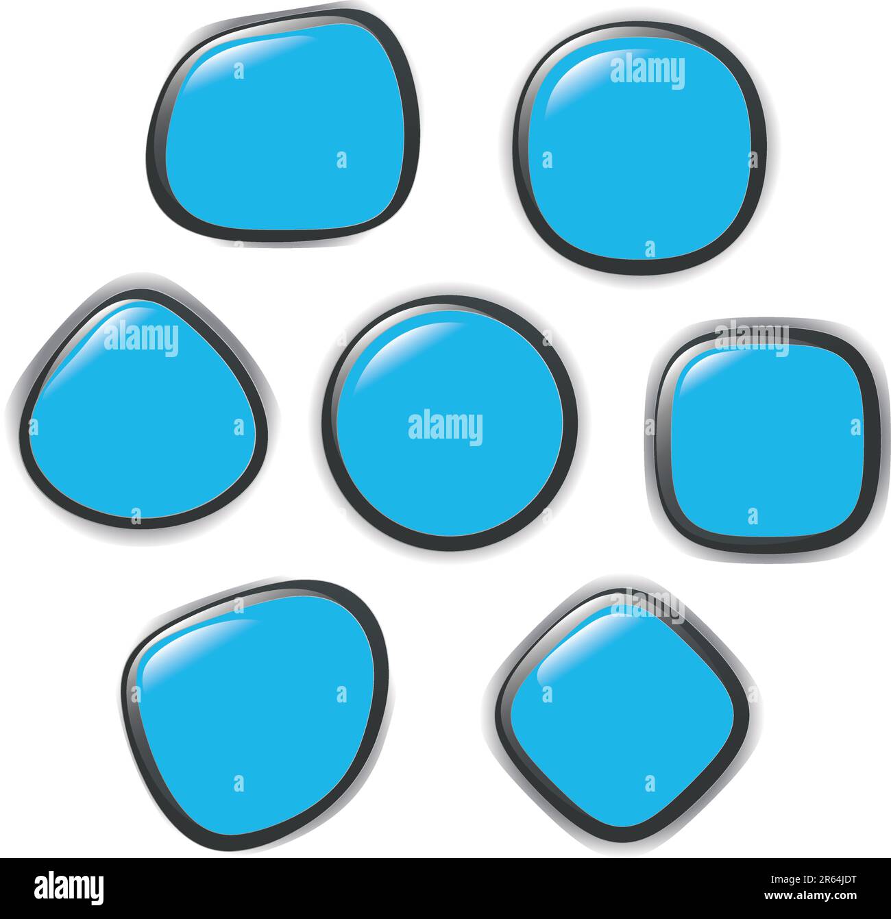 Vector illustration set of colouful refracting Glass Stock Vector Image ...