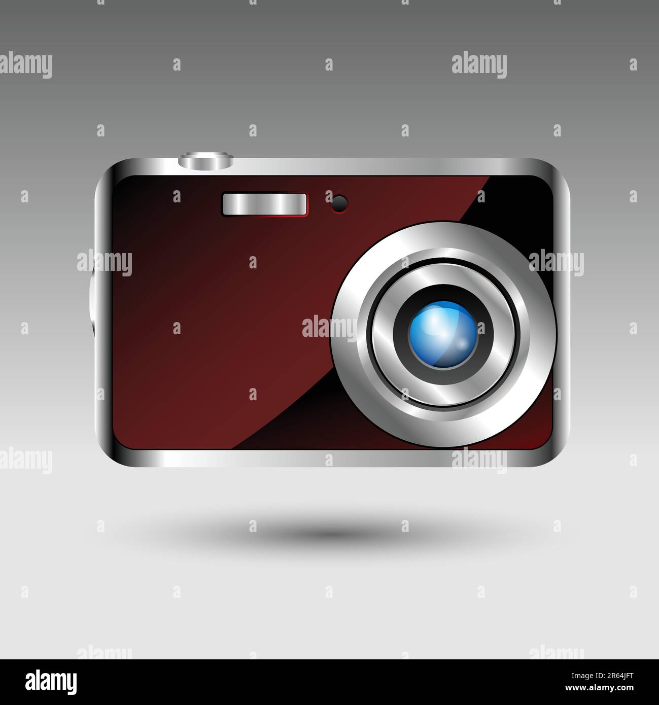 Compact digital foto camera - front view Stock Vector Image & Art - Alamy