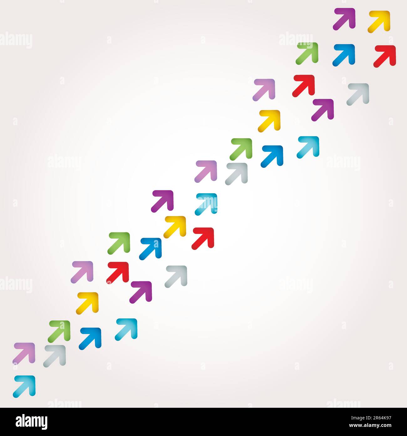 Multicolored dot background vector arrows illustration Stock Vector ...