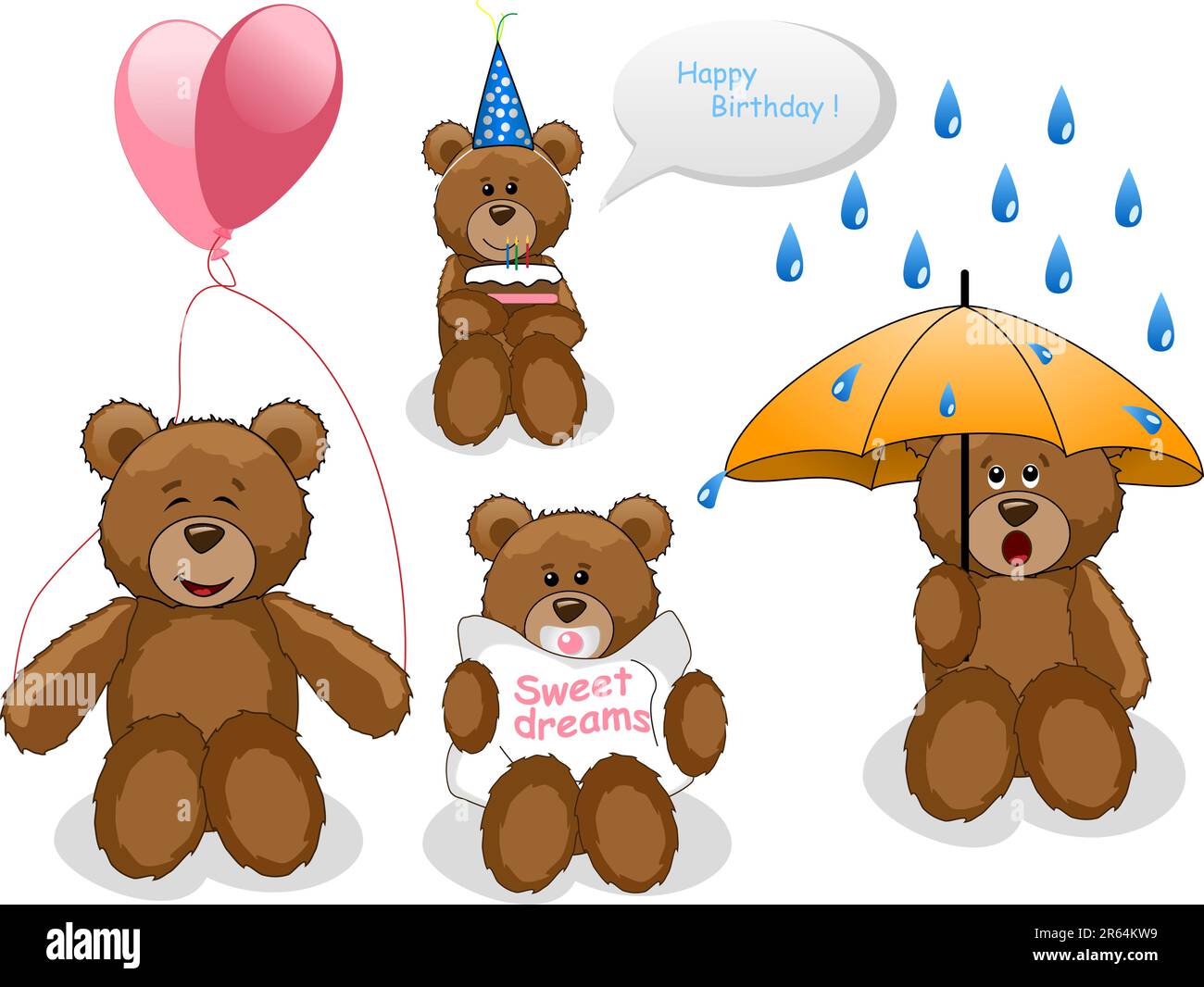 Vector teddy bears Stock Vector Image & Art - Alamy