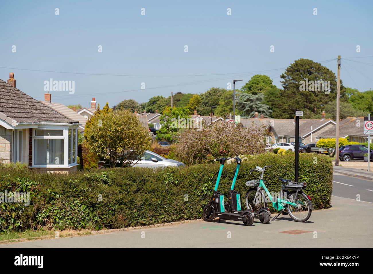 Beryl electric bike and Beryl electric scooters on a street corner in ...