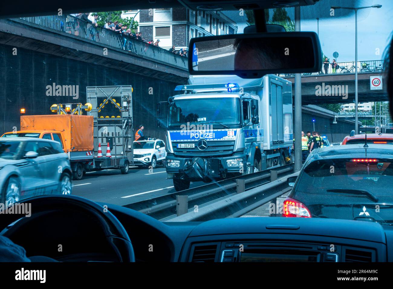 An activist from the Last Generation group got stuck on the roof of a ...