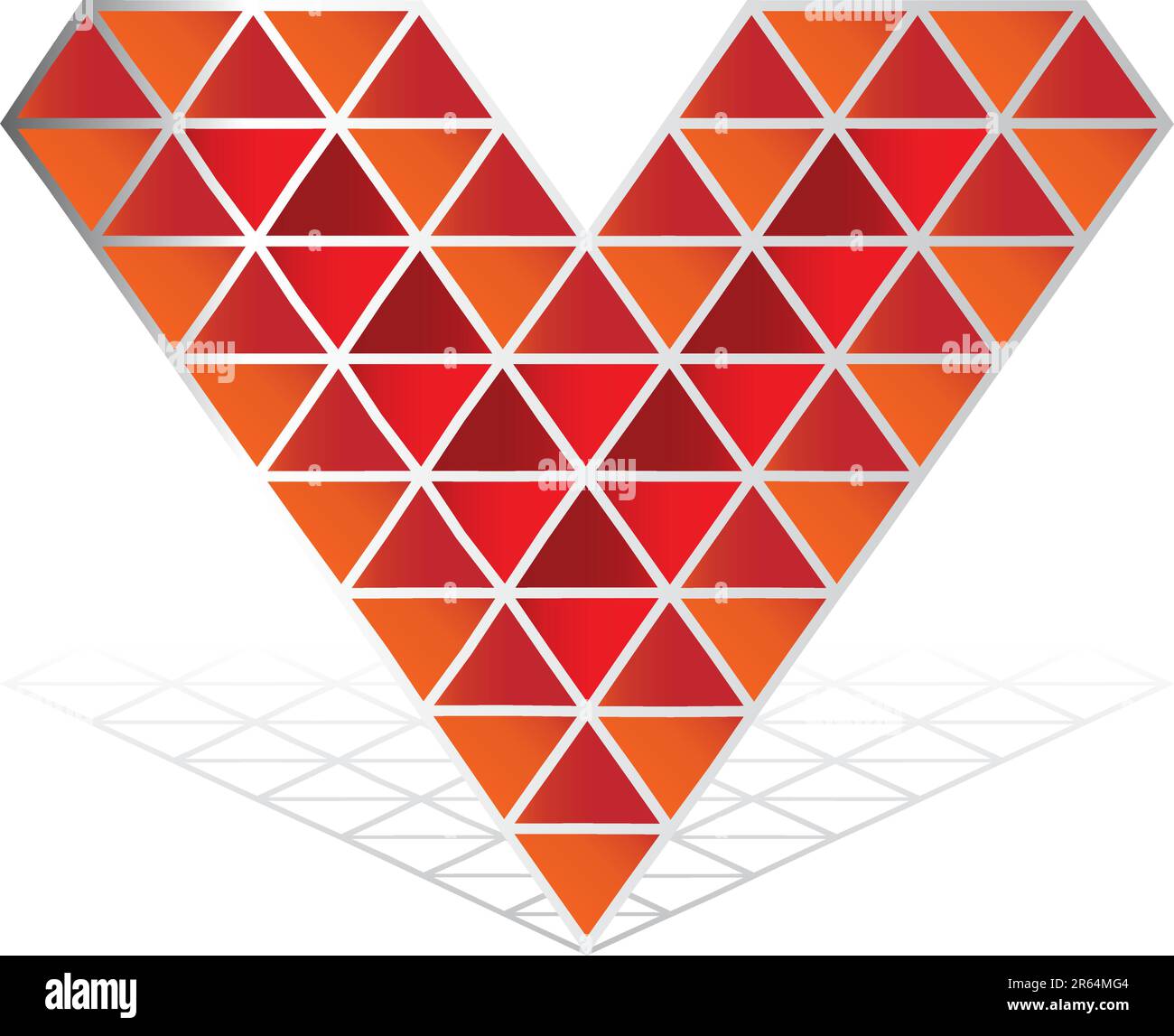 3D red heart vector icon isolated Stock Vector Image & Art - Alamy