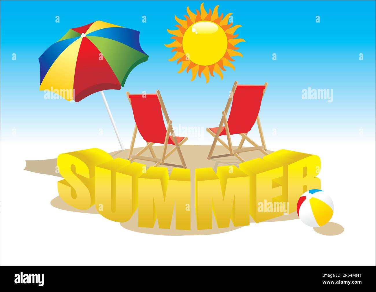 Beach umbrella stripe Stock Vector Images - Alamy