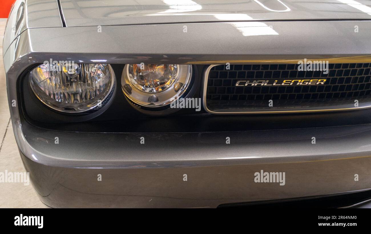 Bordeaux , Aquitaine France - 05 29 2023 : Dodge Challenger logo brand ...