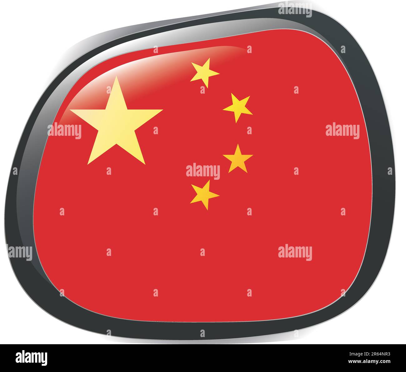 CHINA, shiny button flag vector illustration Stock Vector Image & Art ...