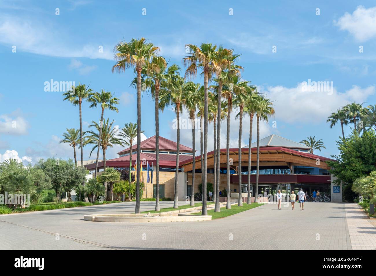 Sa Coma, Spain; june 03 2023: Main facade of the hotel Tui Blue ...