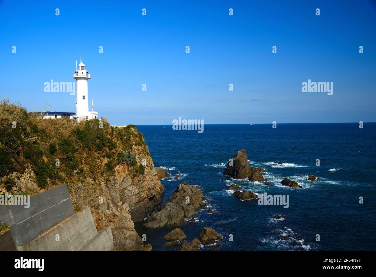 Japan sea wave lighthouse hi-res stock photography and images - Alamy