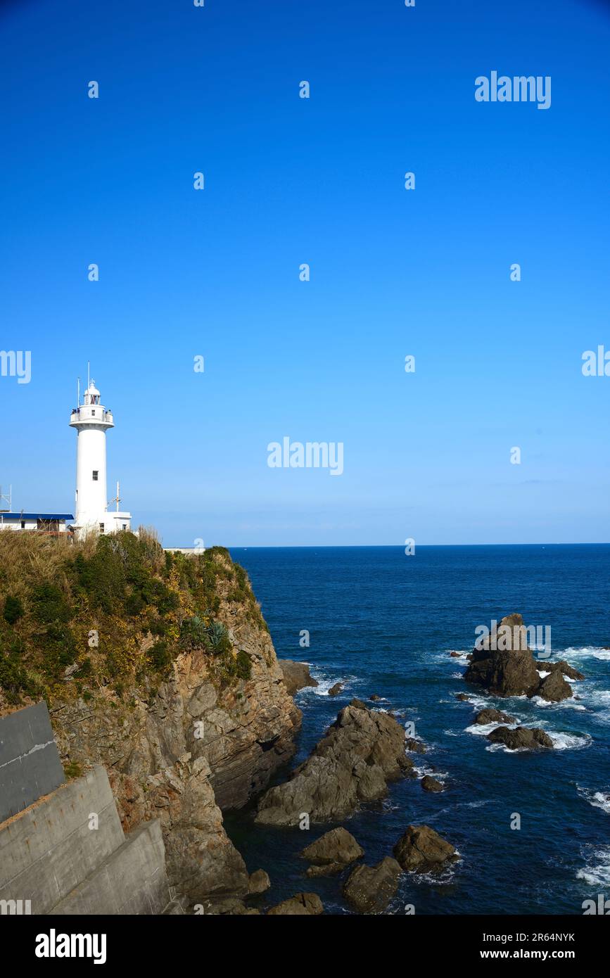 Japan sea wave lighthouse hi-res stock photography and images - Alamy