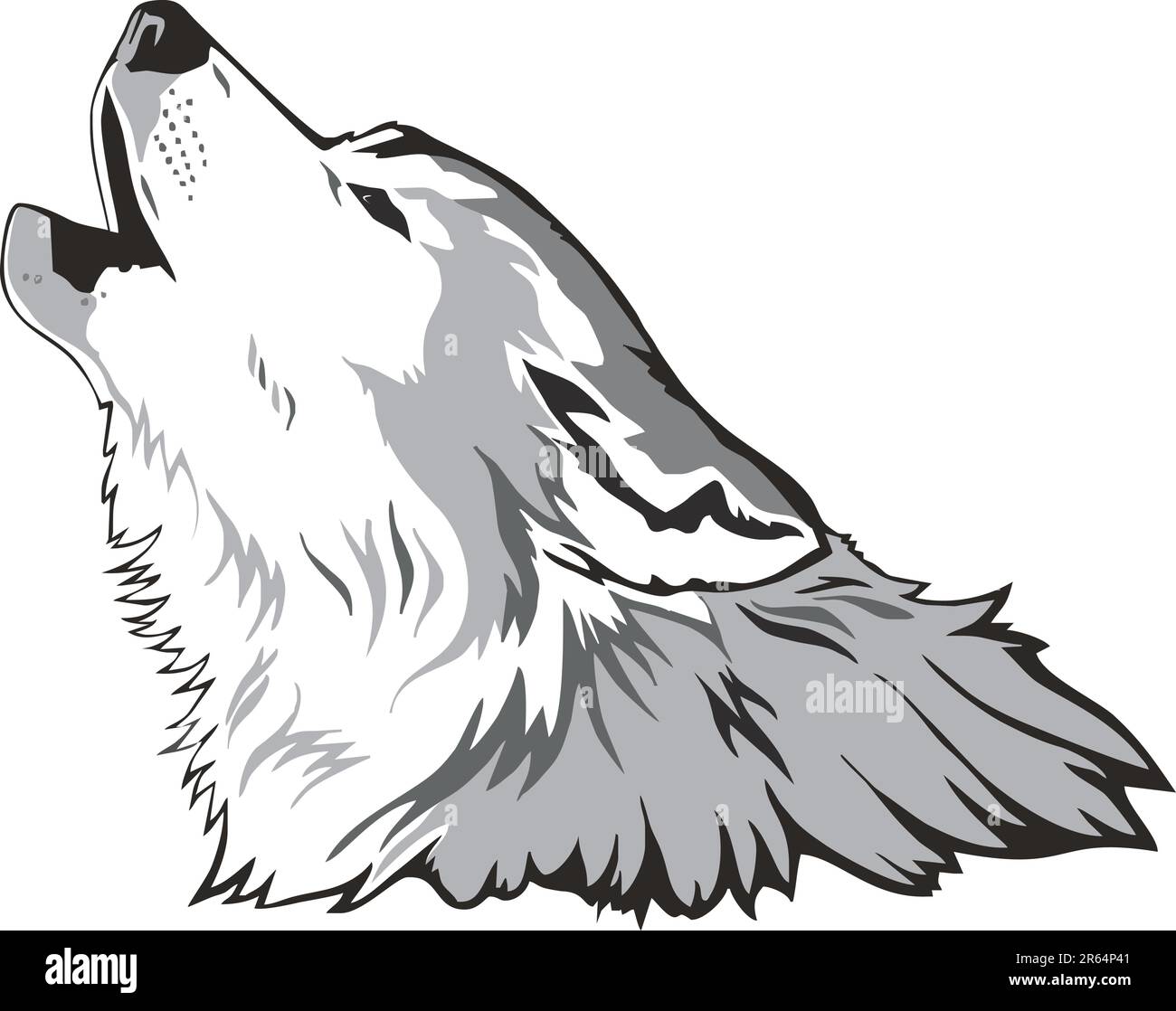 Wolf head as a simbol, vector illustration Stock Vector Image & Art - Alamy