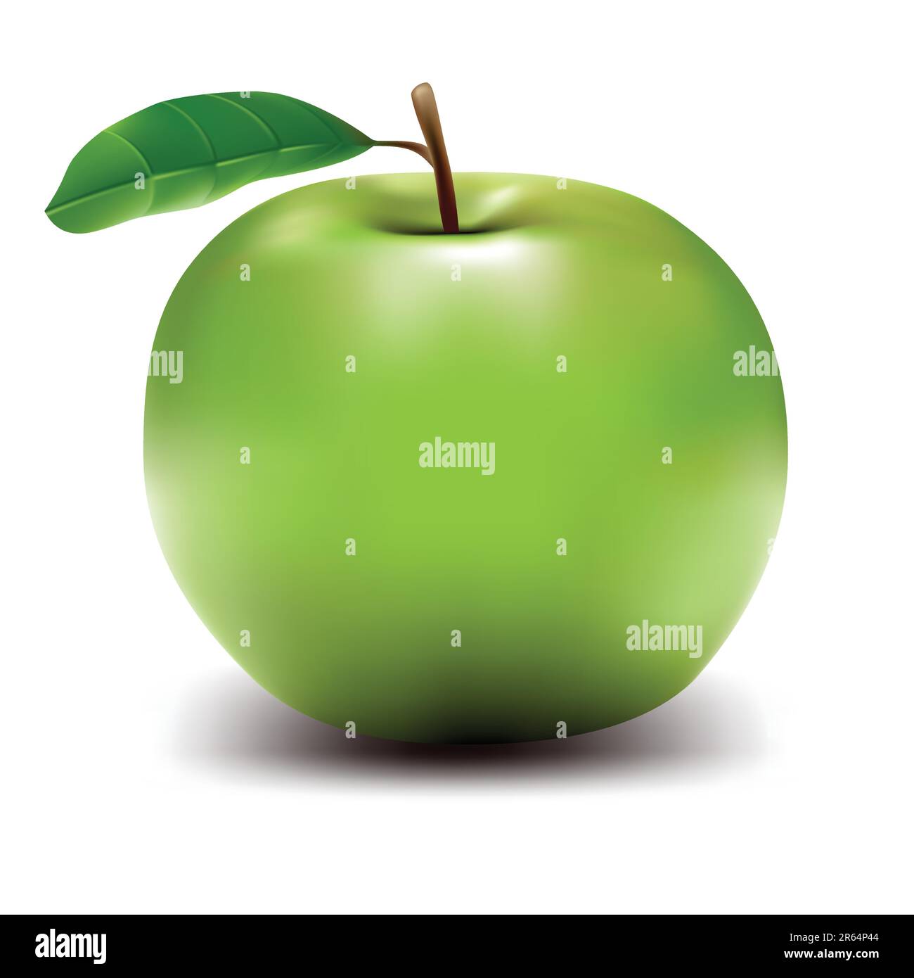 Realistic apple - vector illustration Stock Vector Image & Art - Alamy