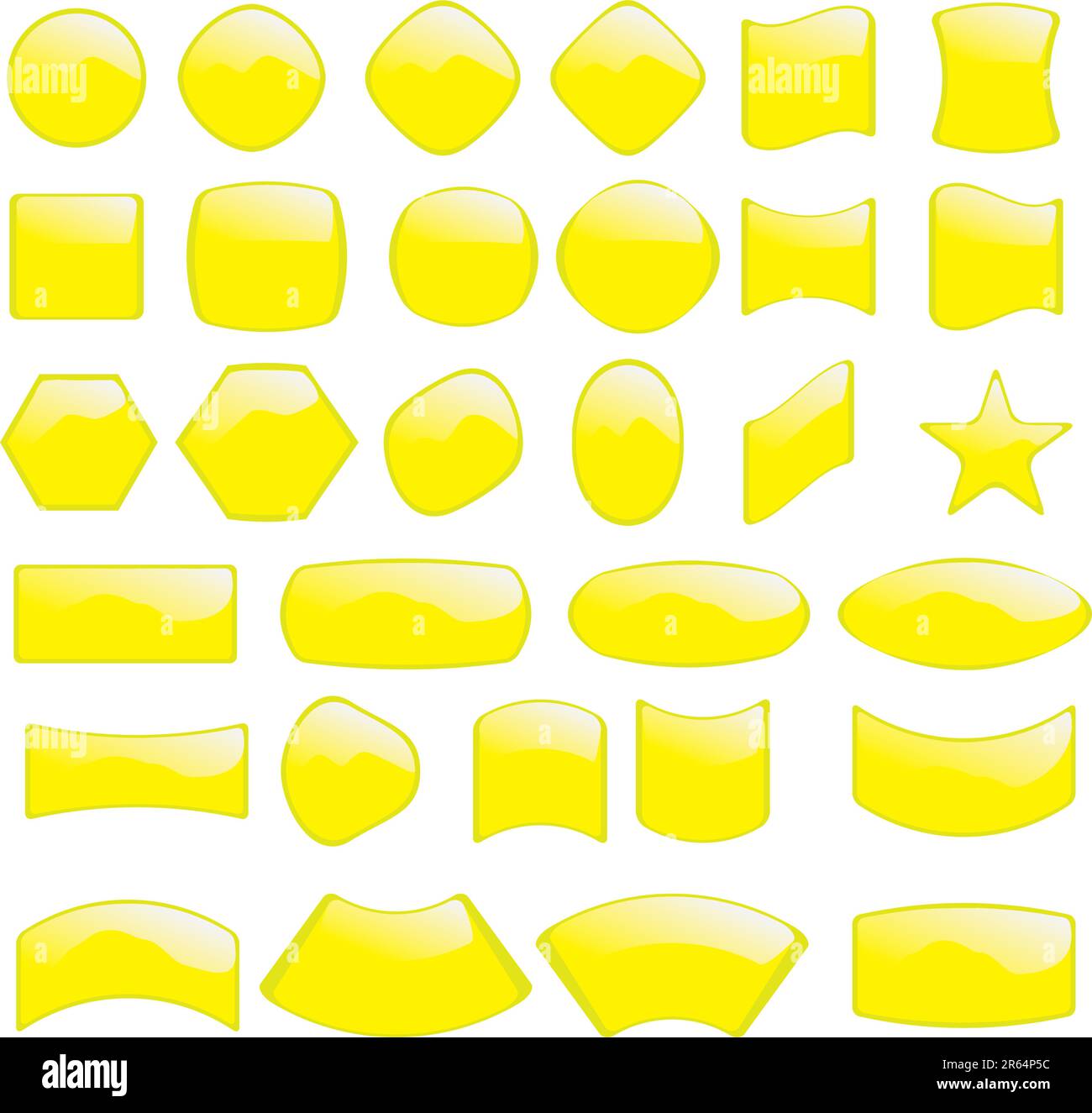 Vector illustration set of colouful refracting Glass Stock Vector Image ...