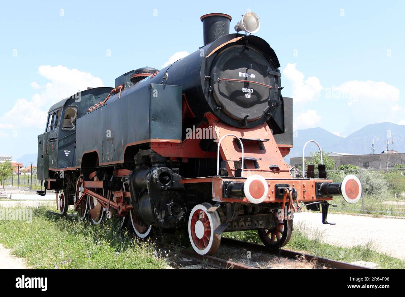 Steam "Lokomotiva" locomotive installation in honor of Tirana’s future ...