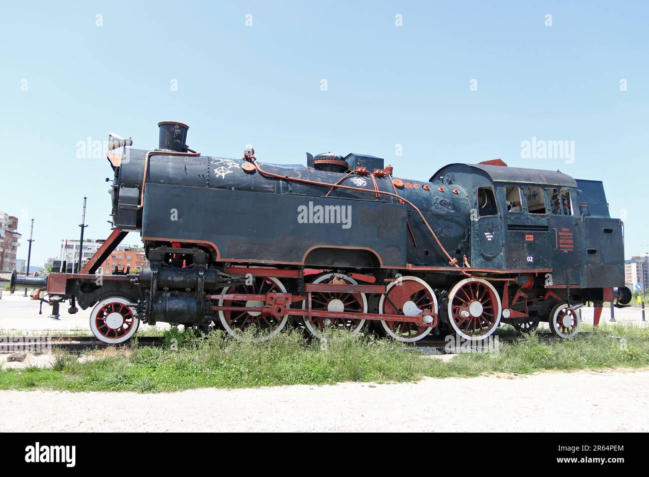 Steam "Lokomotiva" locomotive installation in honor of Tirana’s future ...