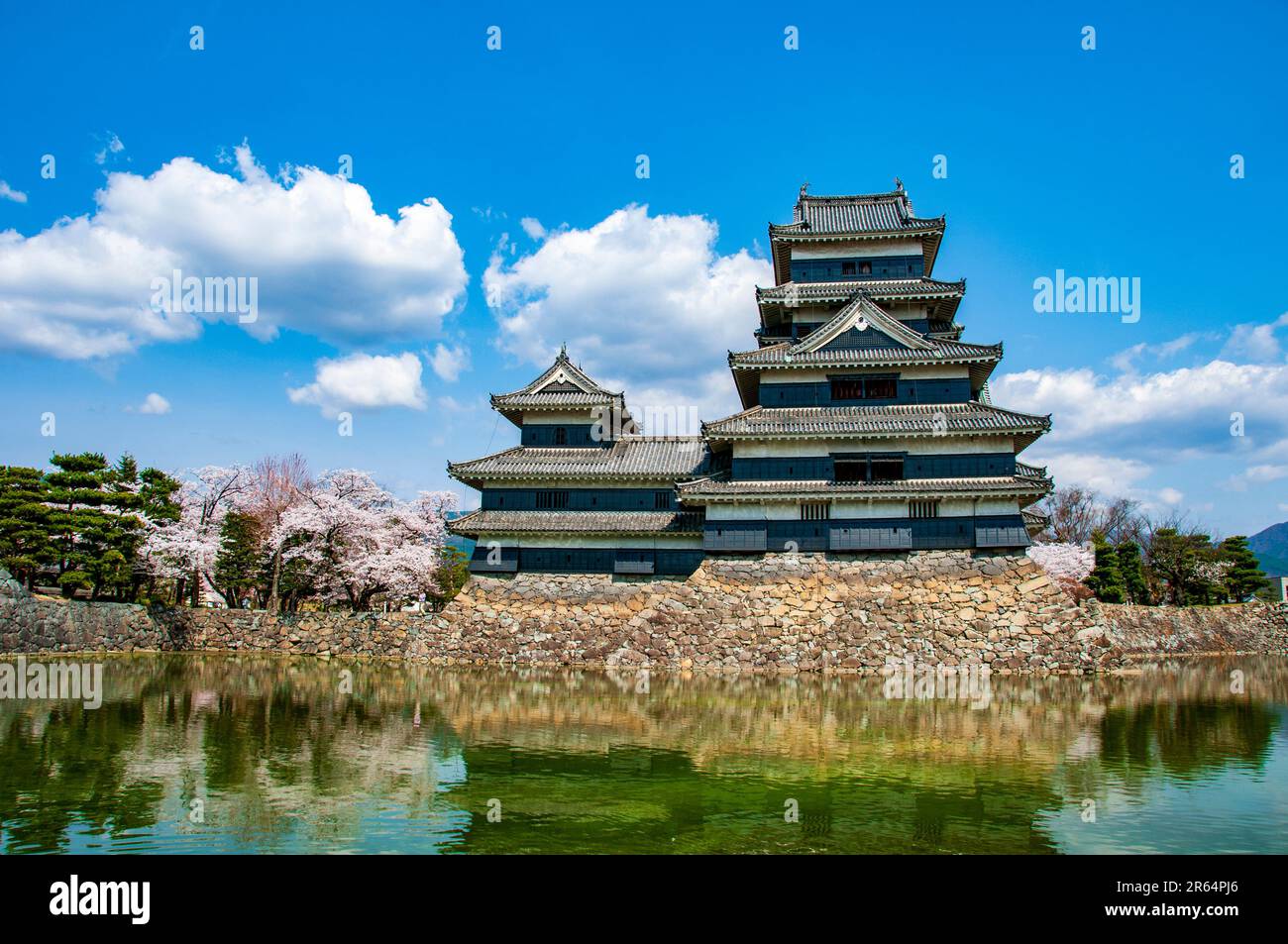 Matsumoto Castle in spring Stock Photo - Alamy