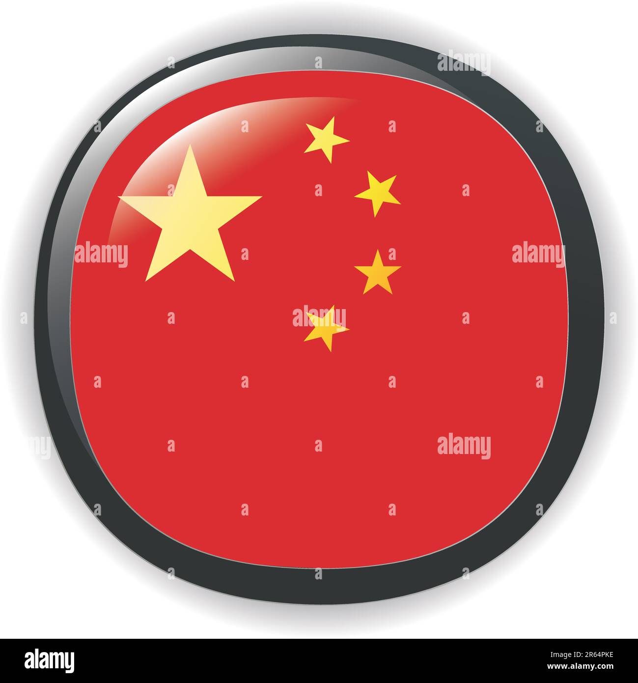CHINA, shiny button flag vector illustration Stock Vector Image & Art ...