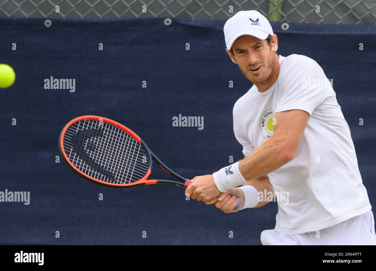 Andy Murray (GBR) practicing at the Surbiton Trophy, London, 6th June 2023 Stock Photo - Alamy