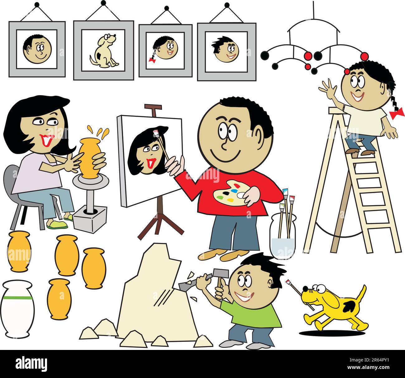 African american girl home Cut Out Stock Images & Pictures - Alamy