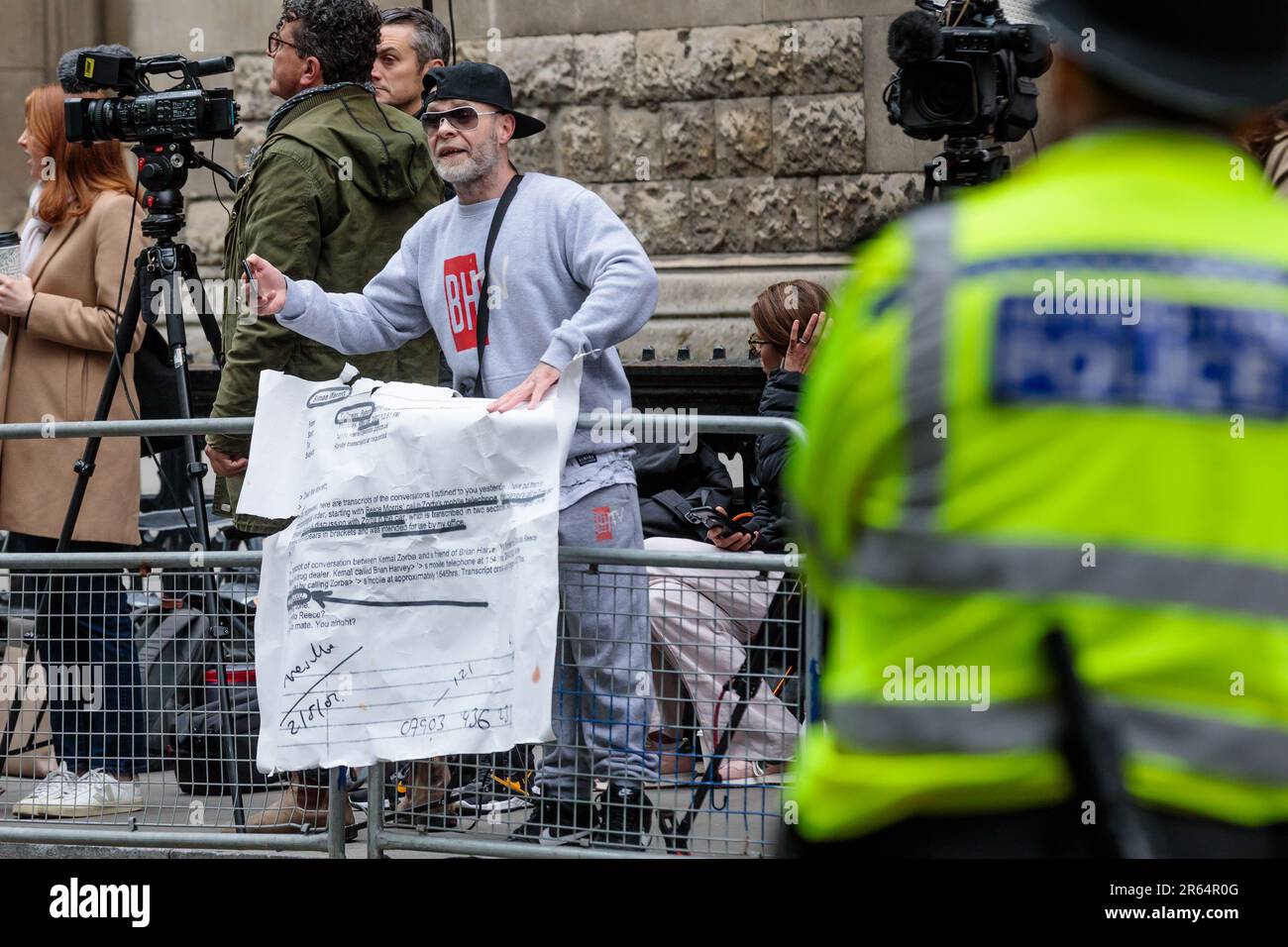 Royal Courts of Justice, London, UK. 7th June 2023. Brian Harvey, lead ...